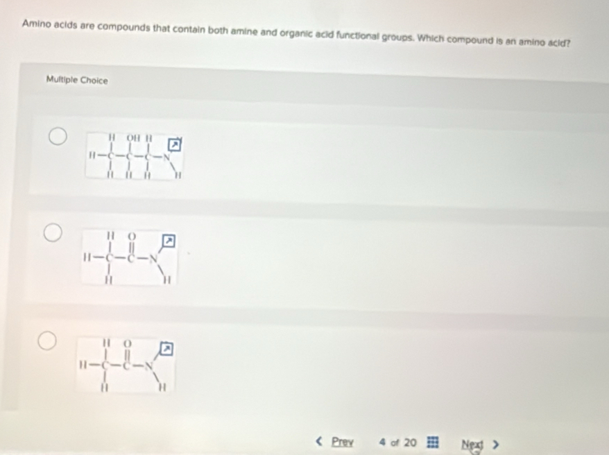 Solved: Amino acids are compounds that contain both amine and organic ...