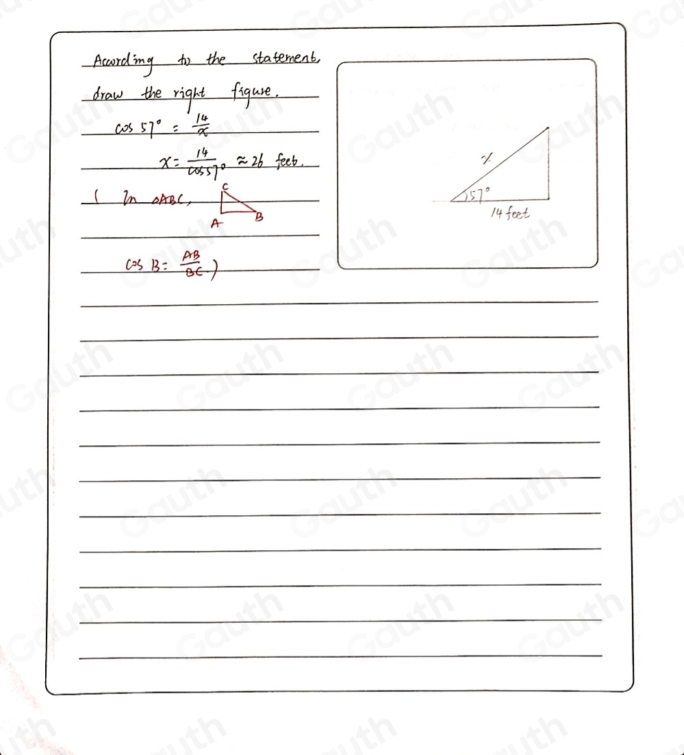 Solved: A support wire reaches from the top of a pole to a clamp on the ...