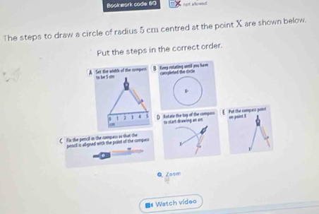 Solved: Bookwork code: 60 not allowse The steps to draw a circle of ...