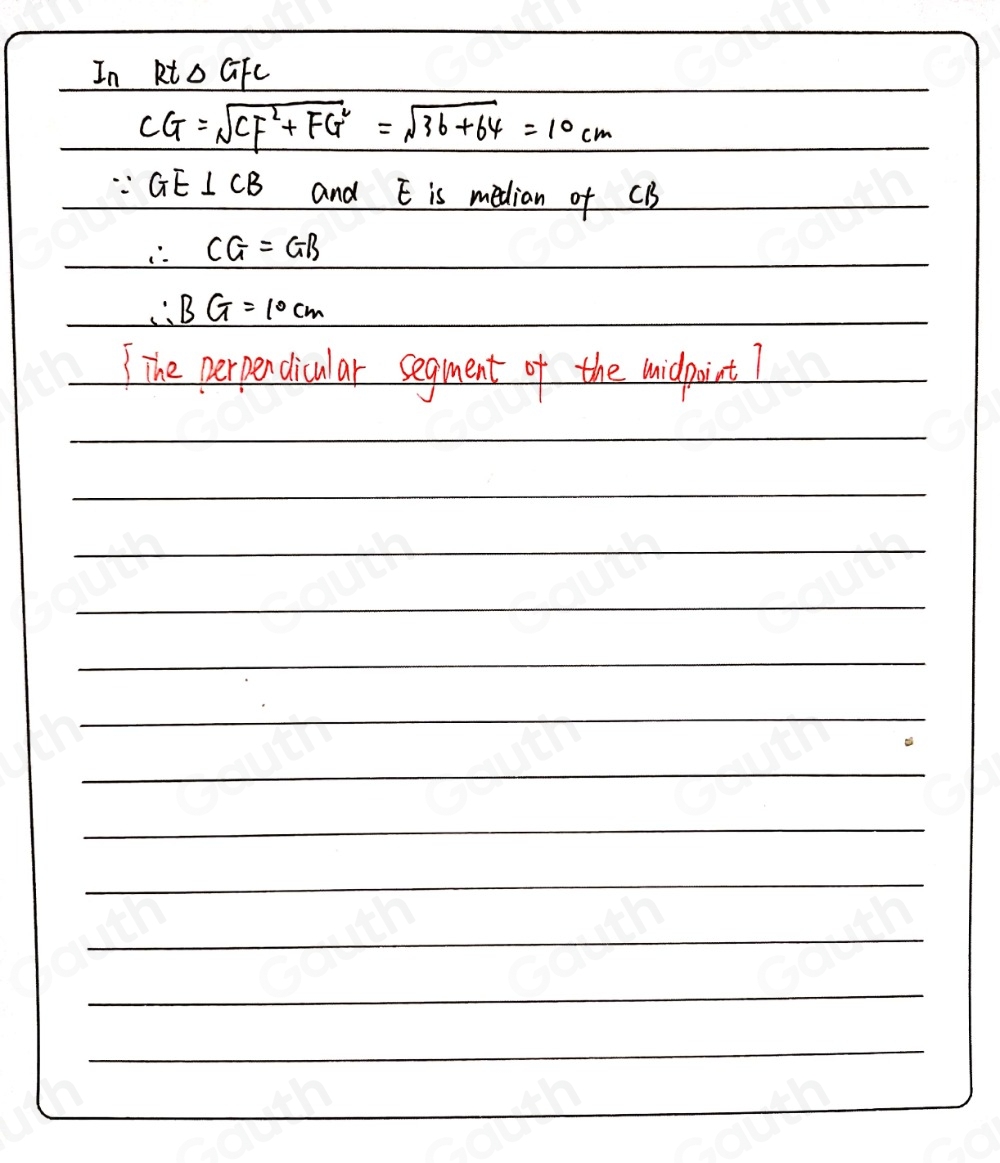 Solved: overline DG, overline EG , and overline FG are perpendicular bisectors of the sides of A ...