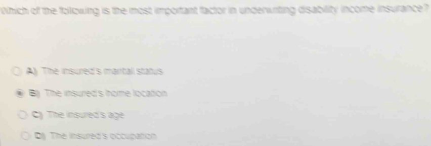 Solved: 0hich of the following is the most important factor in ...