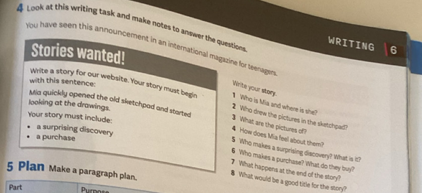 Risolto:A Look at this writing task and make notes to answer the ...