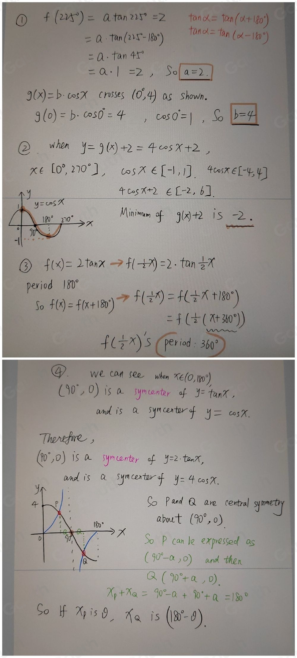 Solved: 10.4 Show that, if the x-coordinate of P is θ, then the x ...