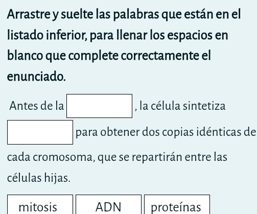 Resuelto:Arrastre y suelte las palabras que están en el listado ...