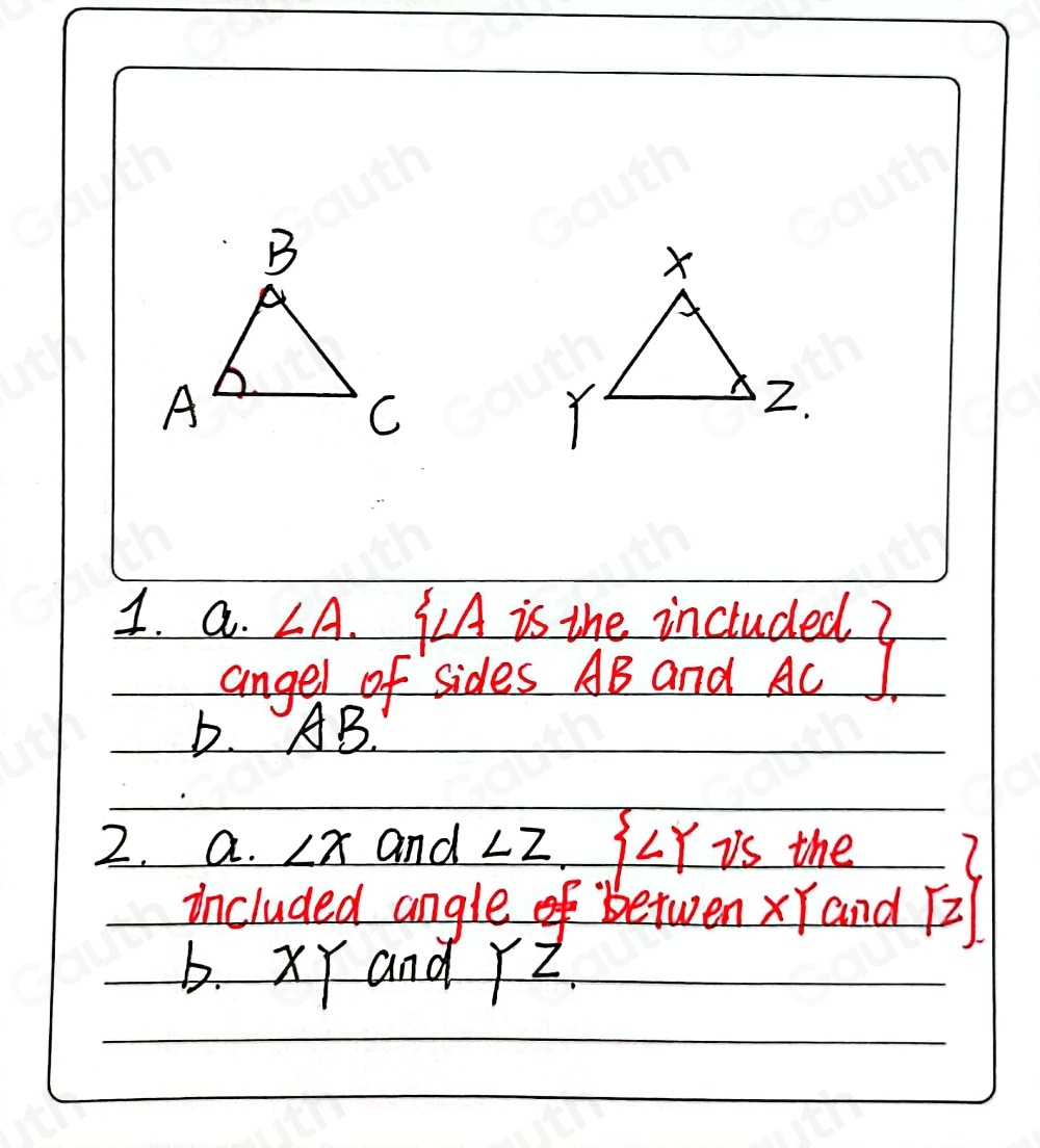 Solved: Answer the following activities. A. 1. a. In ABC, which is the ...