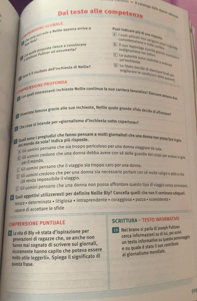 Risolto:= rs = Il catalogo delle donné velone Dal testo alle competenze ...