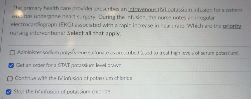Solved: The primary health care provider prescribes an intravenous (IV ...