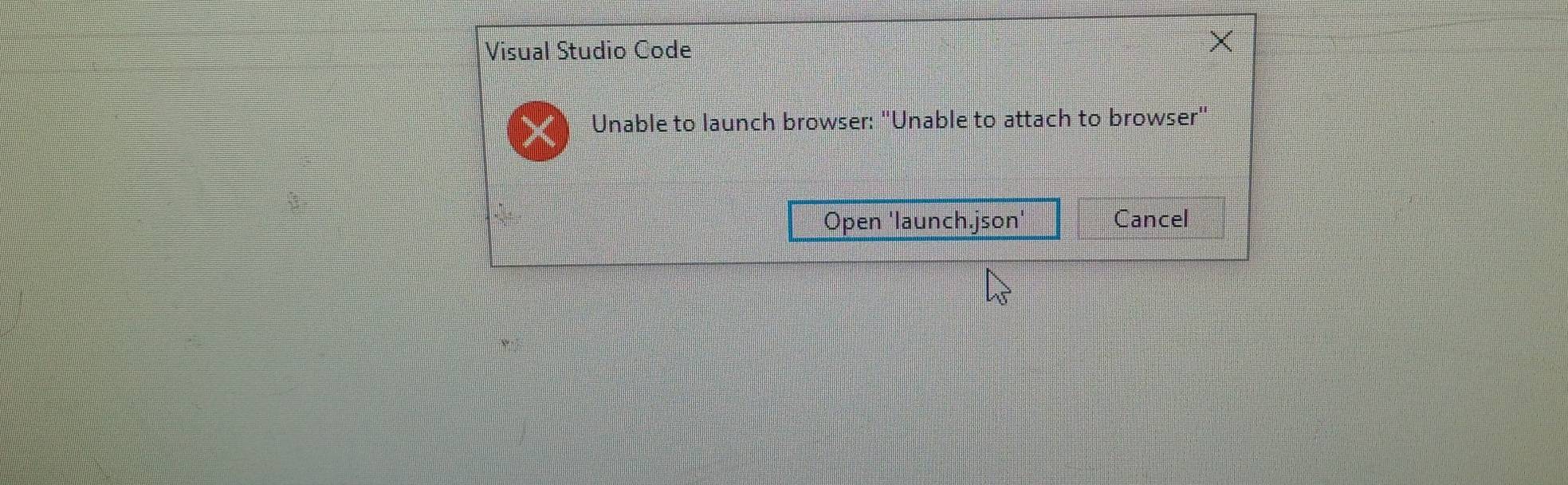 Solved: Visual Studio Code Unable to launch browser: "Unable to attach to browser" Open 'launch ...