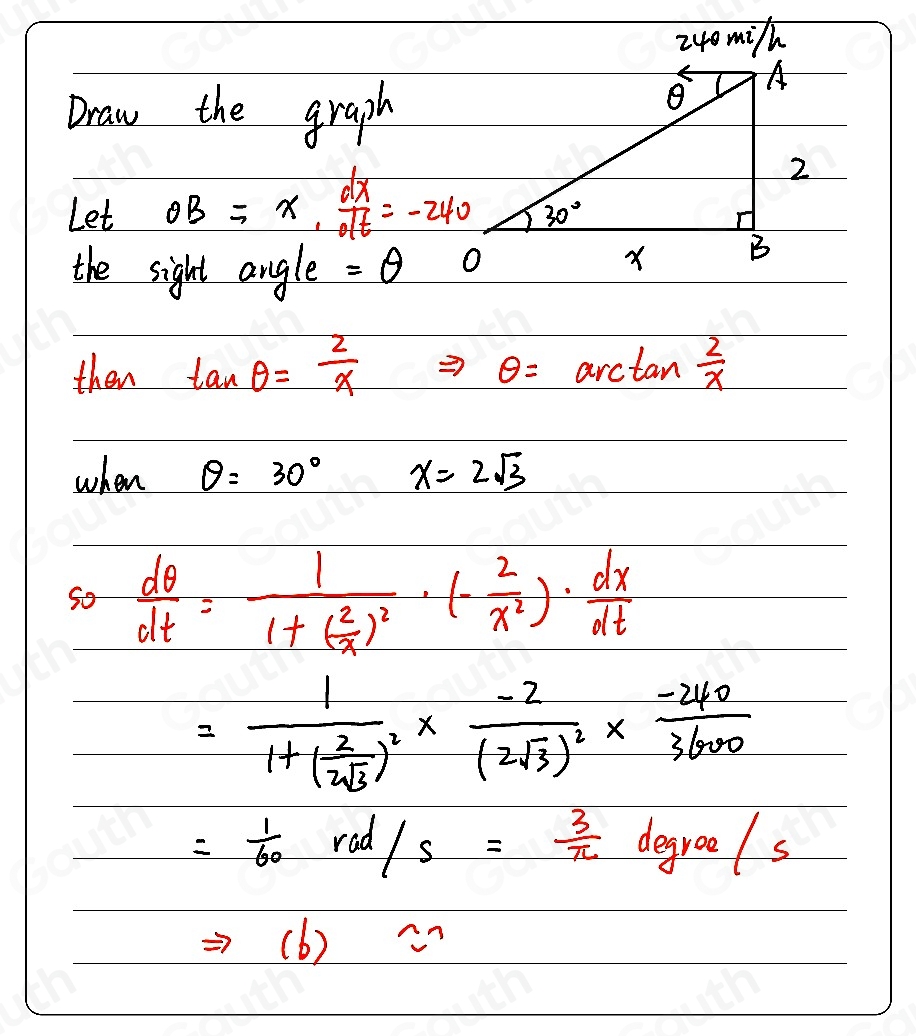 Solved: A bombardier is sighting on a target on the ground directly ...