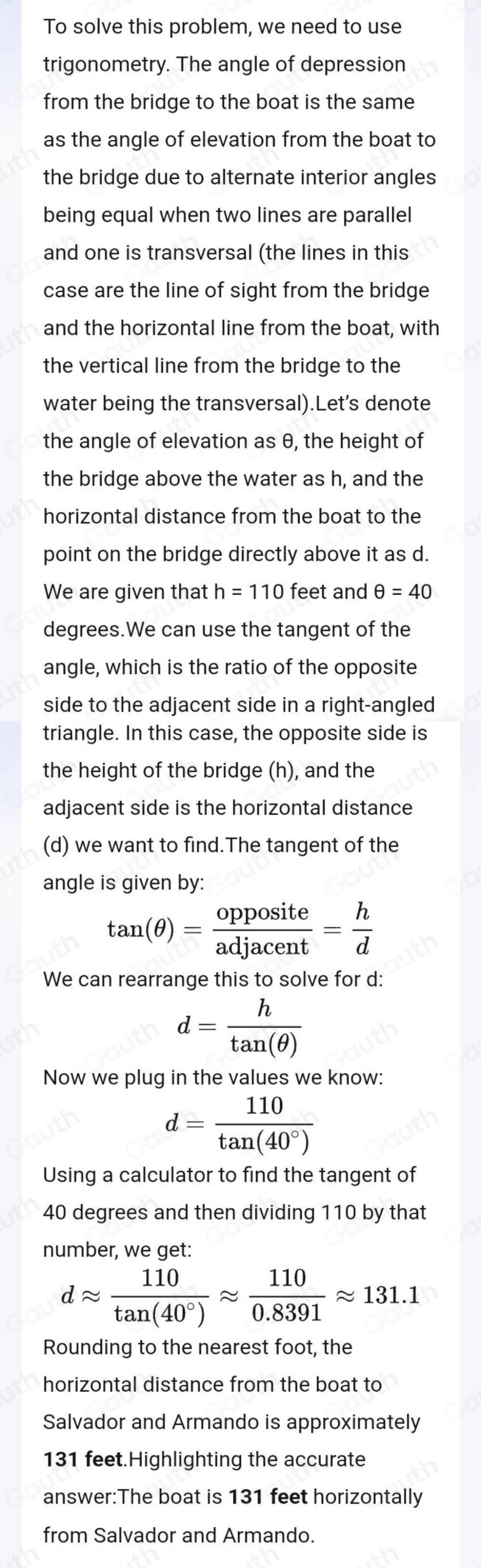 Solved: Salvador and Armando use a land surveying tool, a clinometer ...