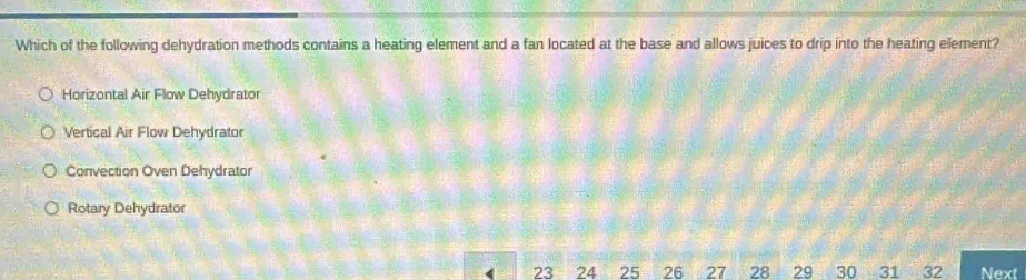 Solved: Which of the following dehydration methods contains a heating ...