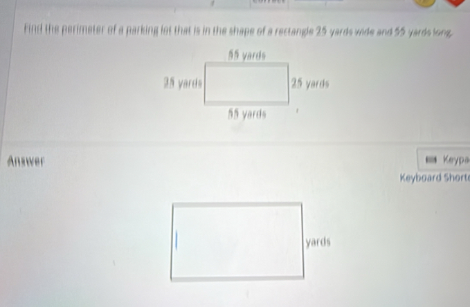 Solved: Find the perimeter of a parking lot that is in the shape of a ...