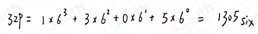 Solved: Convert the decimal to the given base. 329 to base six A ...