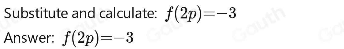 Giải quyết:f(x)=x-p In the function above, p is a constant. If f(2)=5 ...