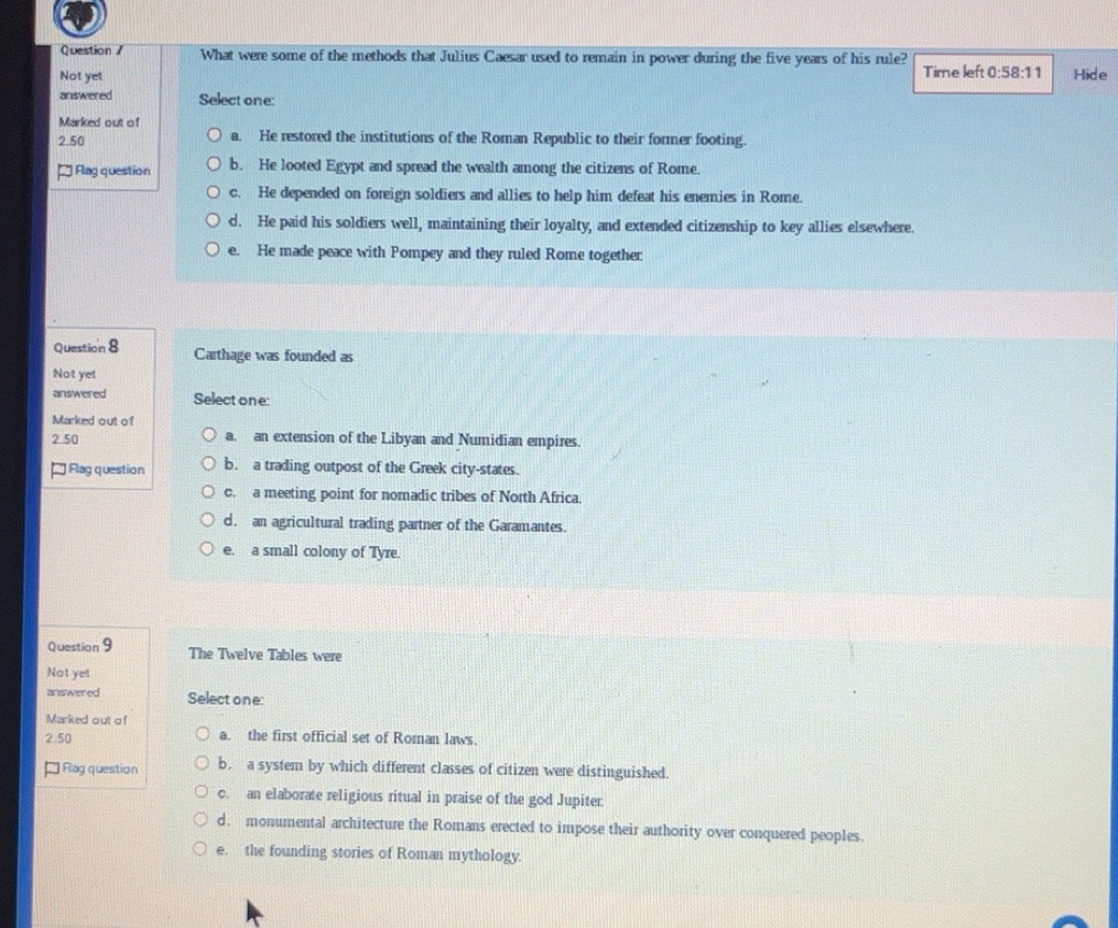 Solved: Question What were some of the methods that Julius Caesar used ...