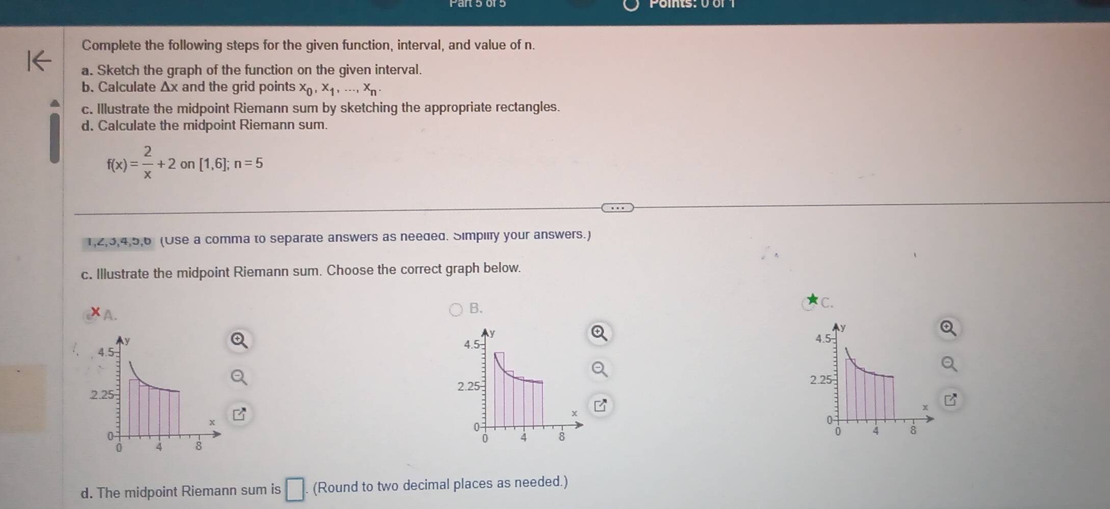 Solved: Complete the following steps for the given function, interval ...