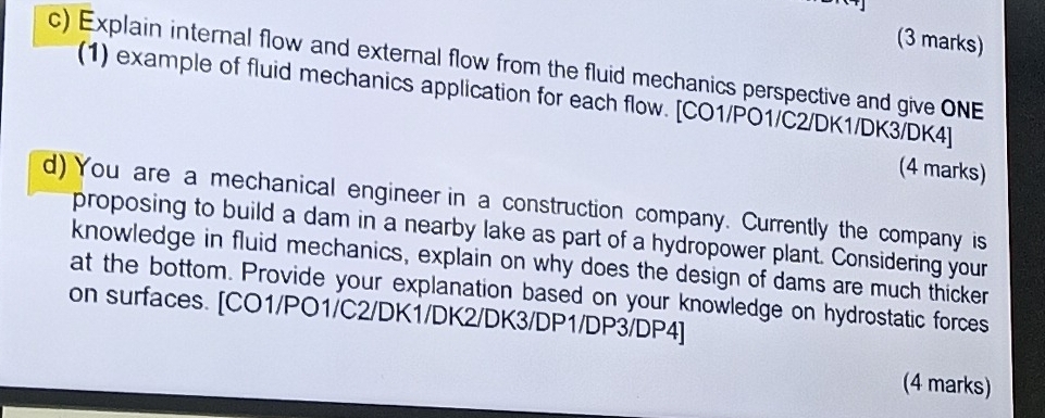 Selesai:Explain internal flow and external flow from the fluid ...