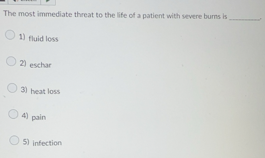 Solved: The most immediate threat to the life of a patient with severe ...