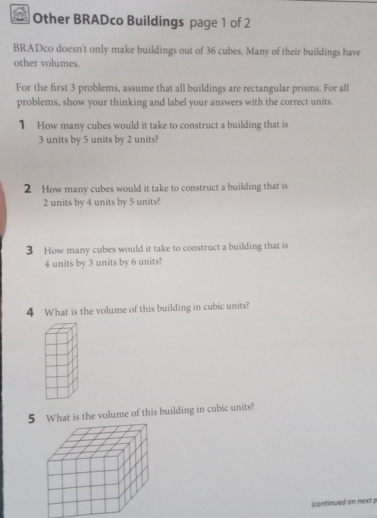 Solved: Other BRADco Buildings page 1 of 2 BRADco doesn't only make ...