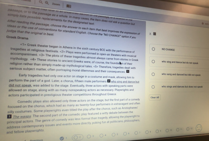 Gelöst:Zoom a me nder, terns may refer to an underined section of the ...