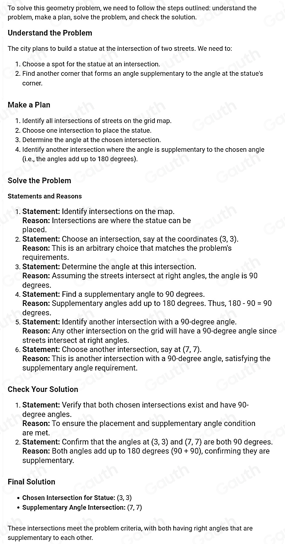 Solved: Mathematics Geometry: Part 1 Module 7 Application Problem ...