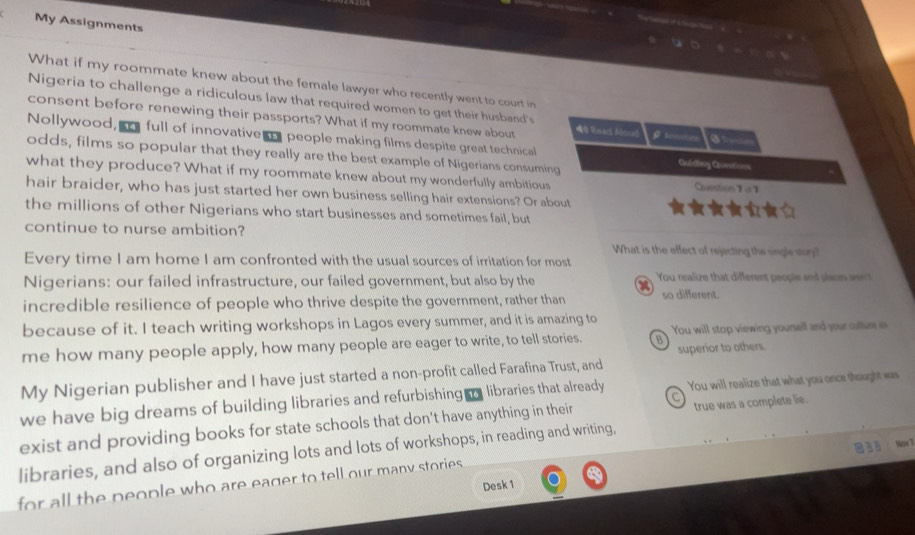 Solved: My Assignments What if my roommate knew about the female lawyer ...
