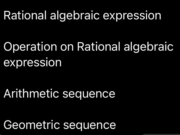 Solved: Rational algebraic expression Operation on Rational algebraic ...