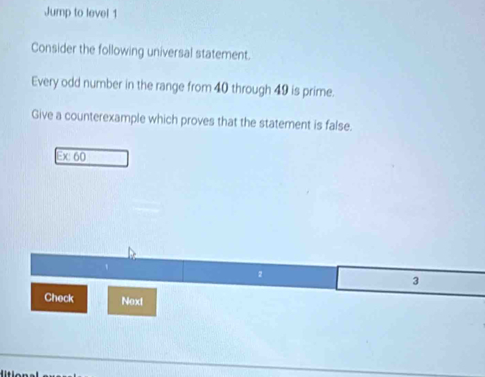 Solved: Jump to level 1 Consider the following universal statement. Every odd number in the rang ...