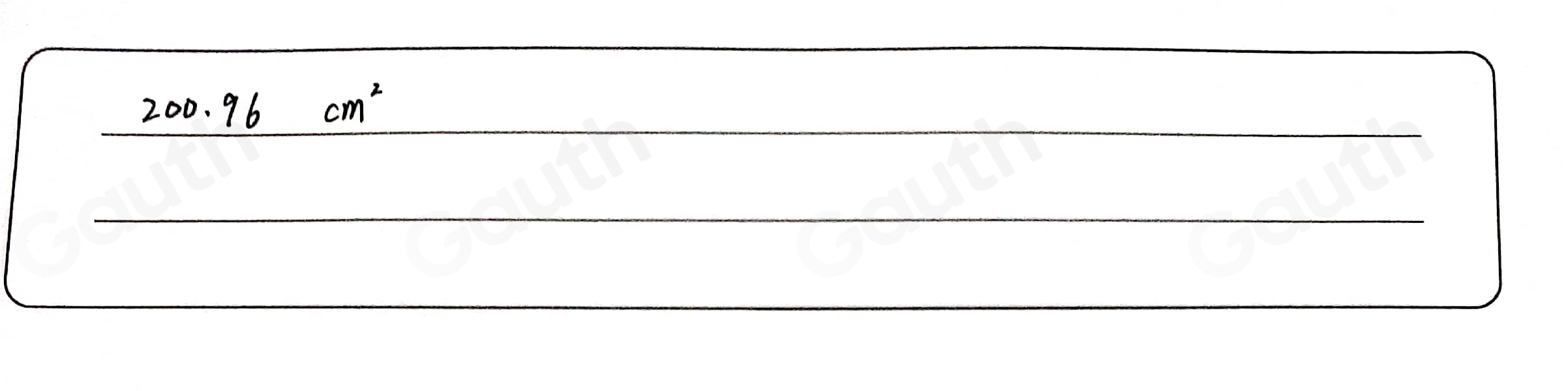 Solved: The radius of the circle is 8 cm. Find the area of the circle ...