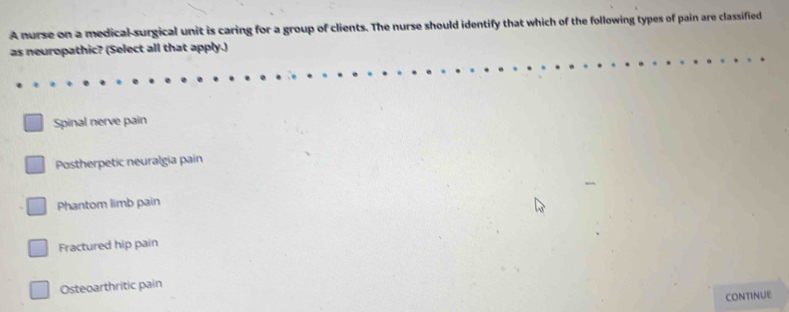 Solved: A nurse on a medical-surgical unit is caring for a group of ...