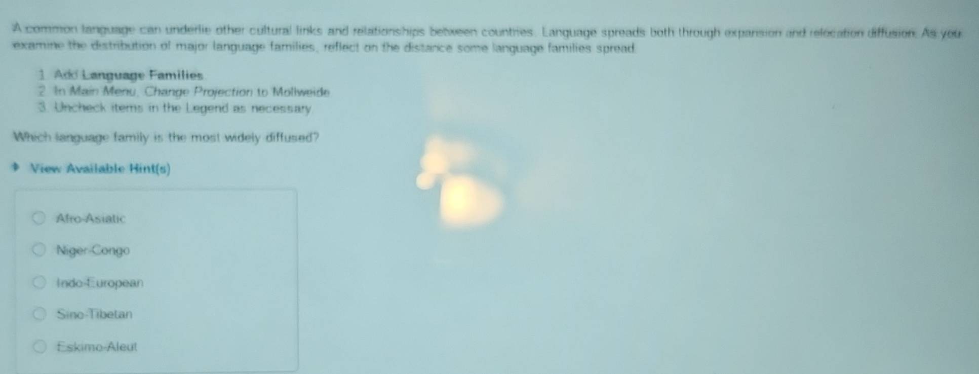 Solved: A common language can underlie other cultural links and relationships between countries ...