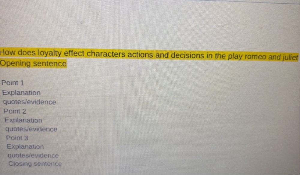 Solved: How does loyalty effect characters actions and decisions in the ...