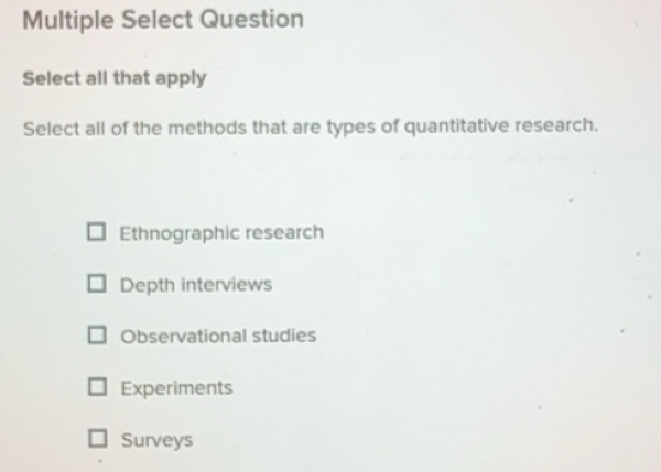 Solved: Multiple Select Question Select all that apply Select all of ...