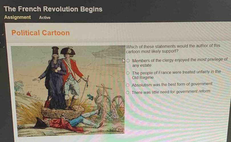 Solved: The French Revolution Begins Assignment Active Political ...