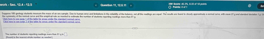 Solved: work - Sec. 12.4 - 12.5 Question 11, 12.5.11 HW Score: 46.3%, 8 ...