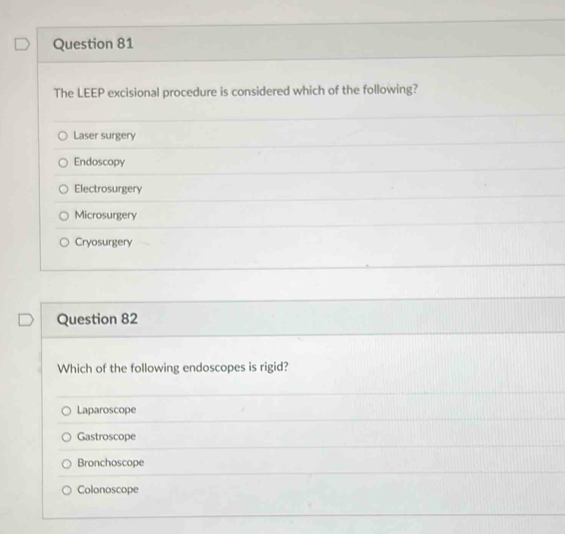 Solved: The LEEP excisional procedure is considered which of the ...