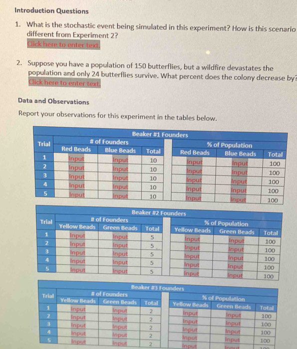 Solved: Introduction Questions 1. What is the stochastic event being ...