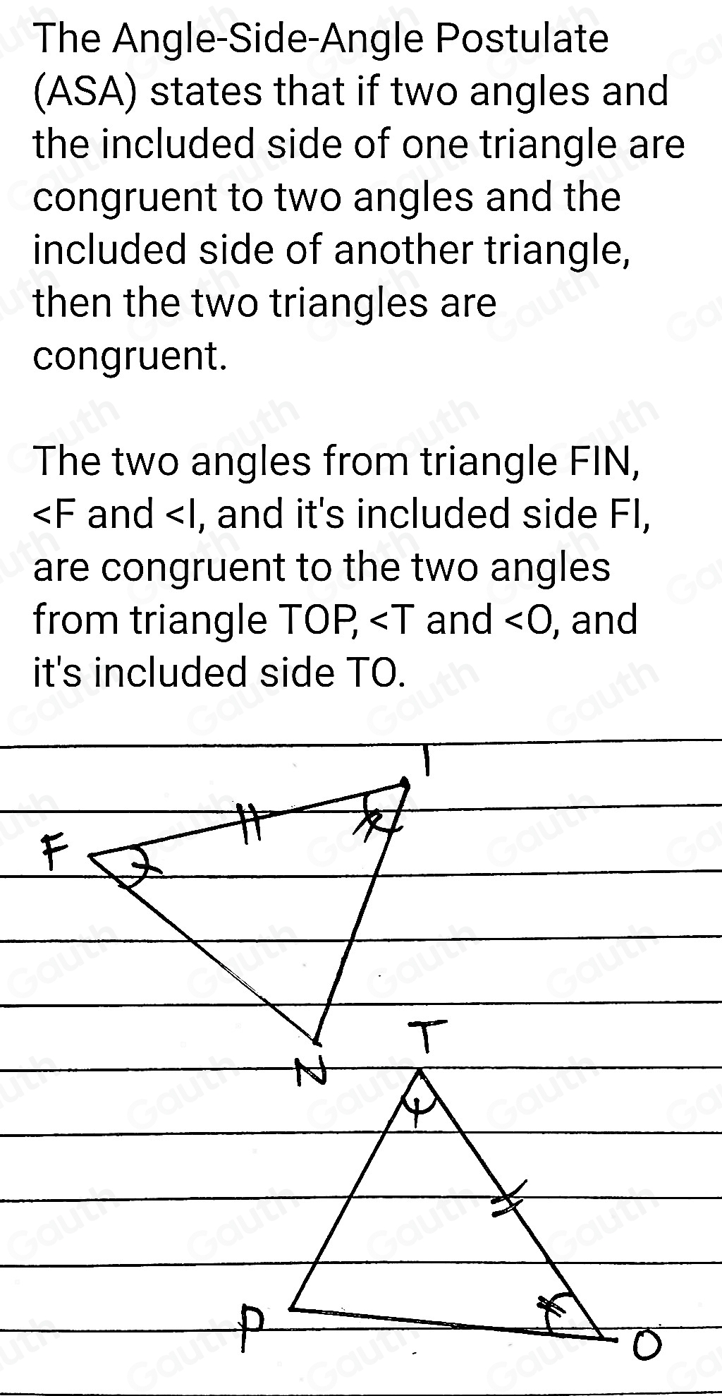 Solved: Triangle FIN is transformed by a sequence of rigid motions that ...
