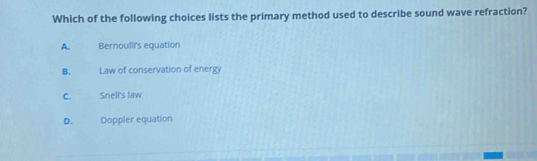 Solved: Which of the following choices lists the primary method used to ...
