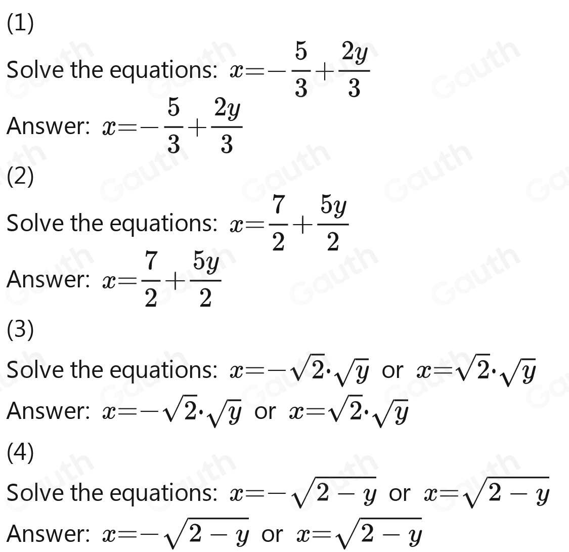 Solved: Постройте график линии, заданной уравнением: 1) 3x-2y+5=0 2) 2x-5y=7 3) -x^2+2y=0; 4) 3y ...