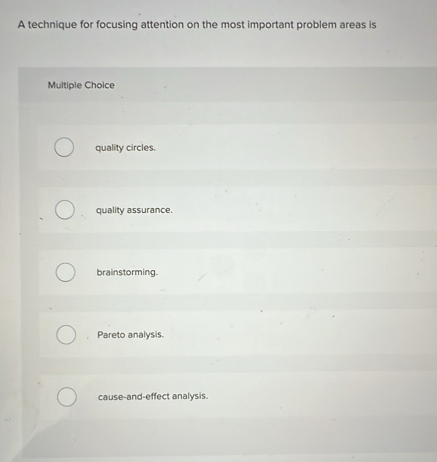 Solved: A technique for focusing attention on the most important ...