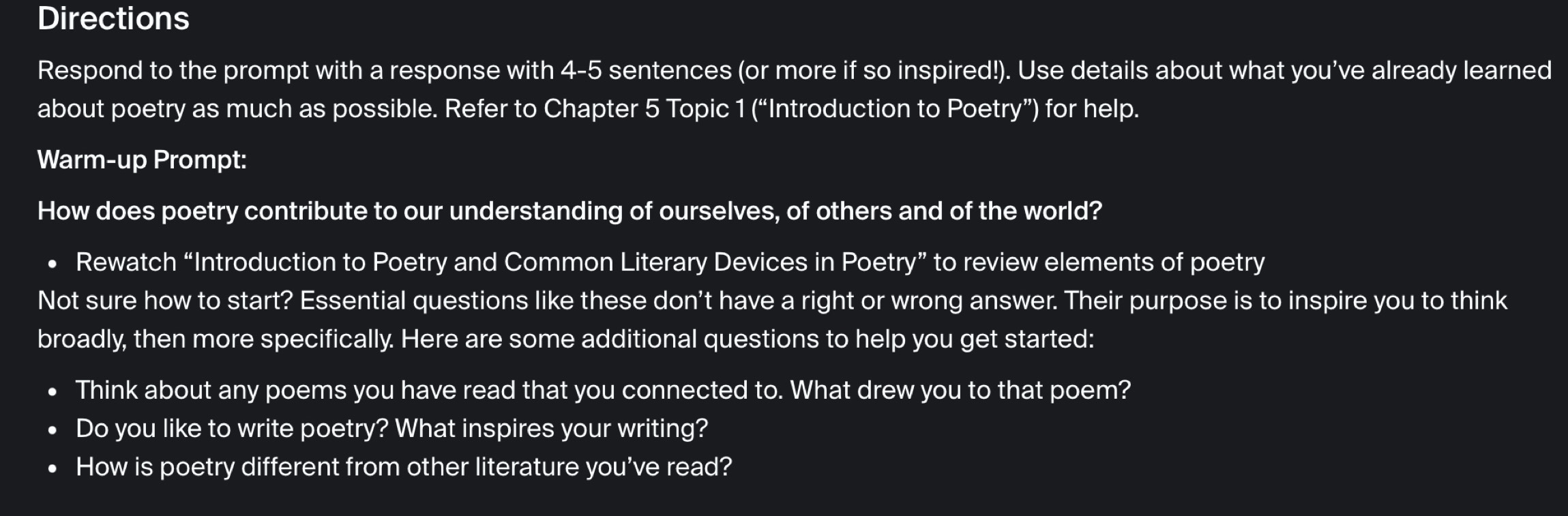 Solved: Directions Respond to the prompt with a response with 4 - 5 ...