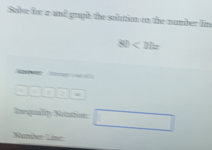 Solved: Solve for a and graph the solution on the number line 80