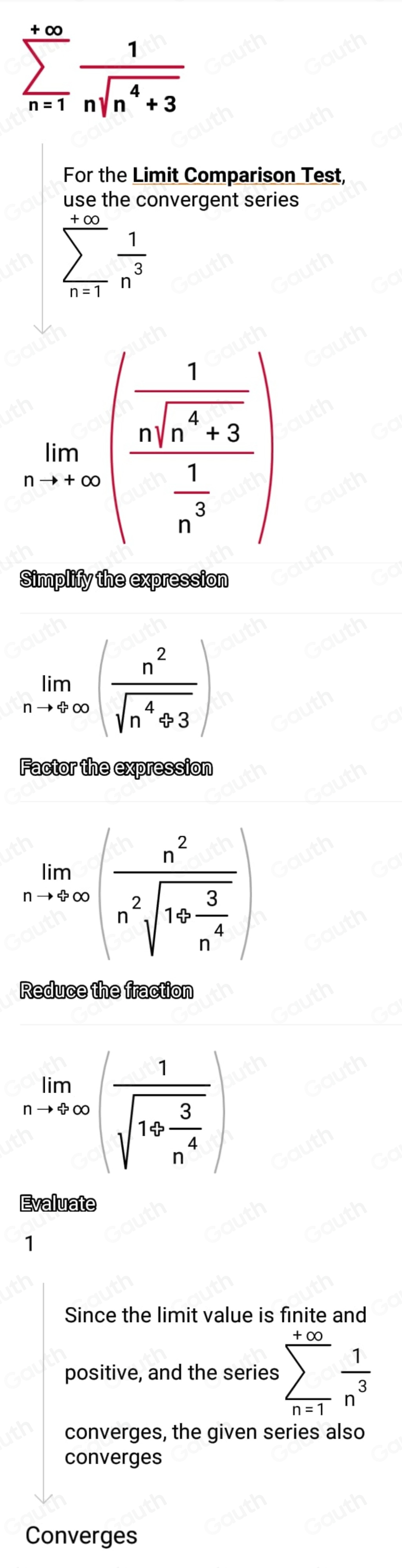 Solved: Consider the following series. sumlimits _(n=1)^(∈fty) 1/nsqrt ...