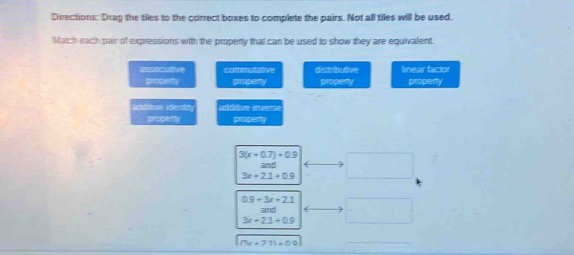 Solved: Directions: Drag the tiles to the correct boxes to complete the ...