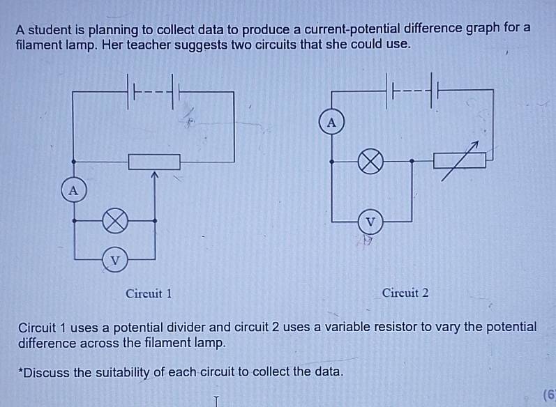 Solved: A student is planning to collect data to produce a current ...