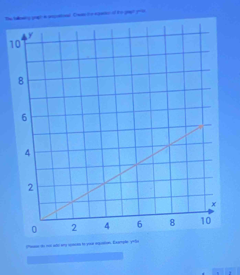 Solved: The ballowing grape is pepattonal Create the eqasion of the graph yoc 1 (Please do not a ...