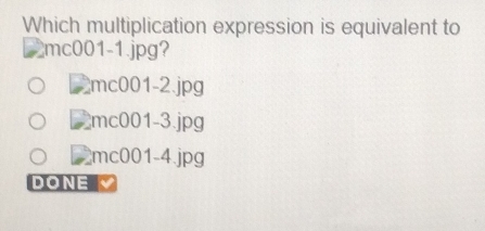 Solved: Which multiplication expression is equivalent to mc001-1.jpg ...