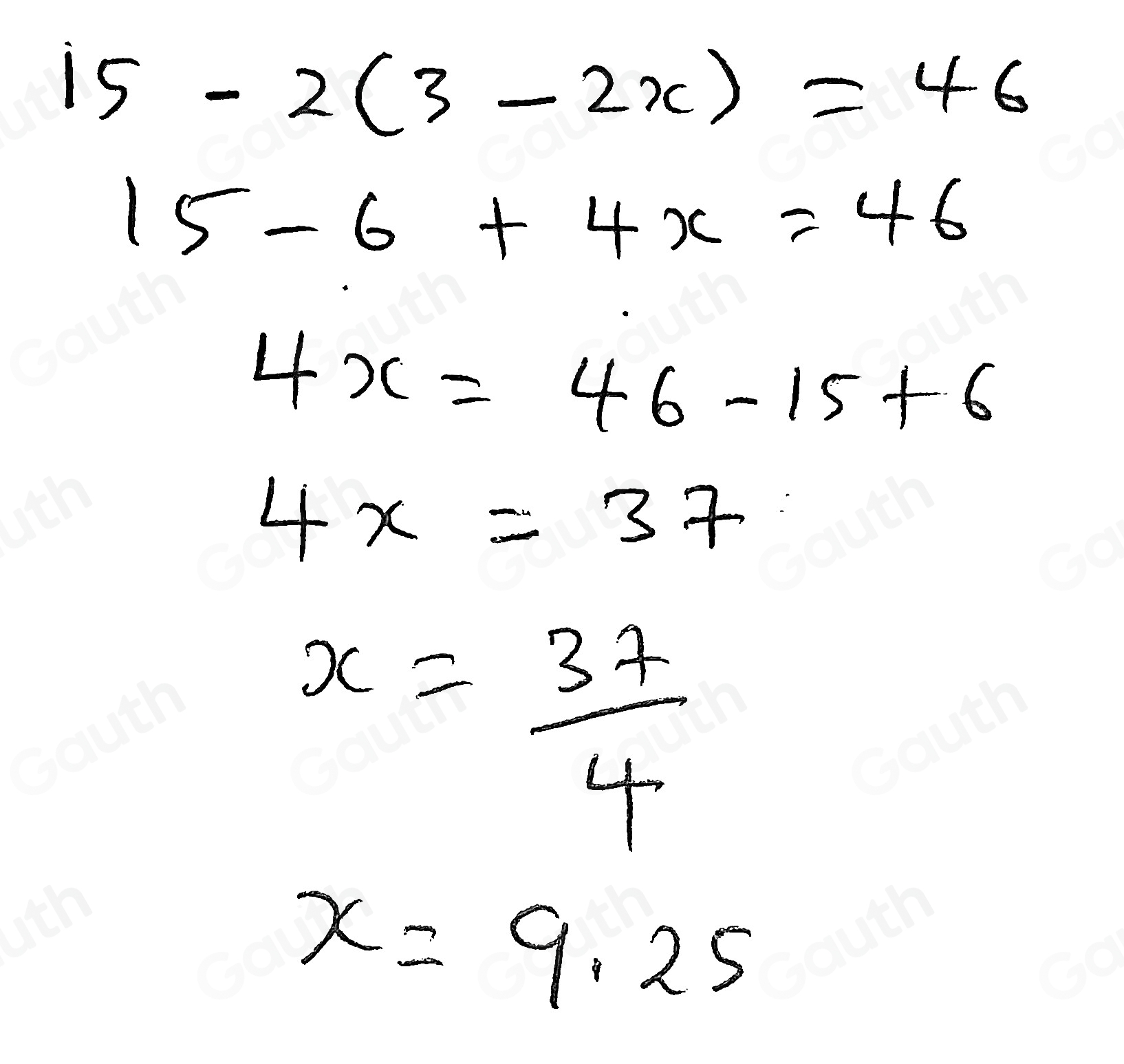 Solved 15 2 3 2x 46 Math 