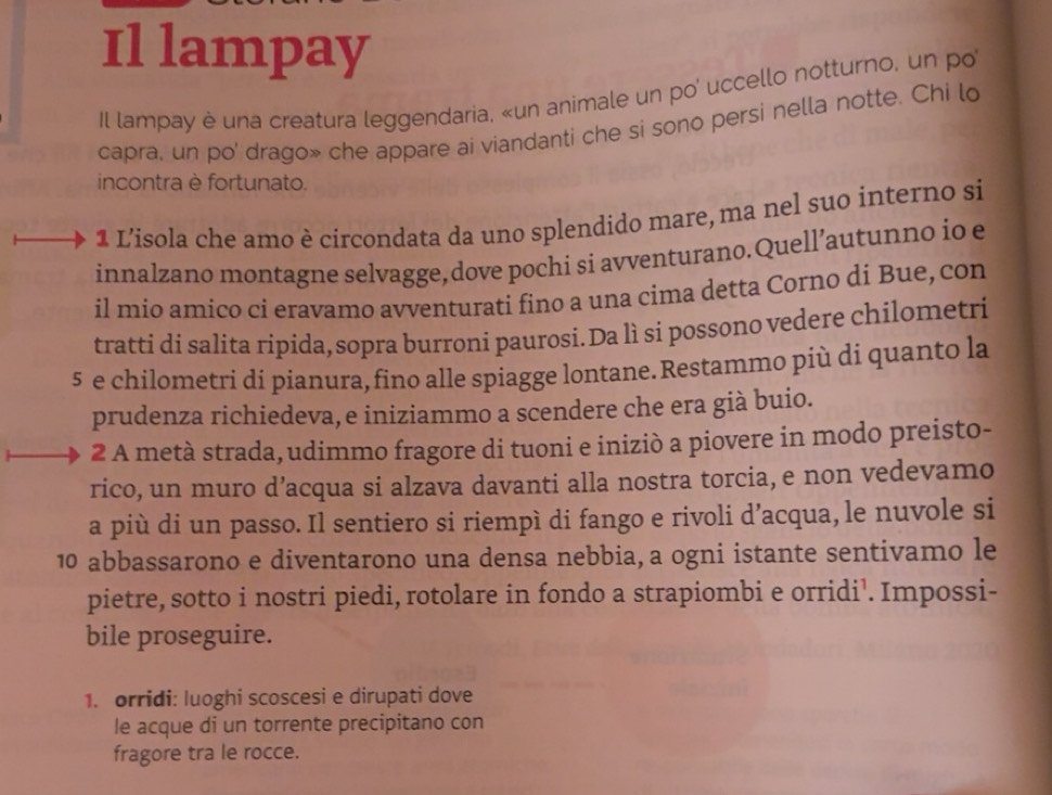 Risolto:Il lampay Il lampay è una creatura leggendaria, «un animale un ...